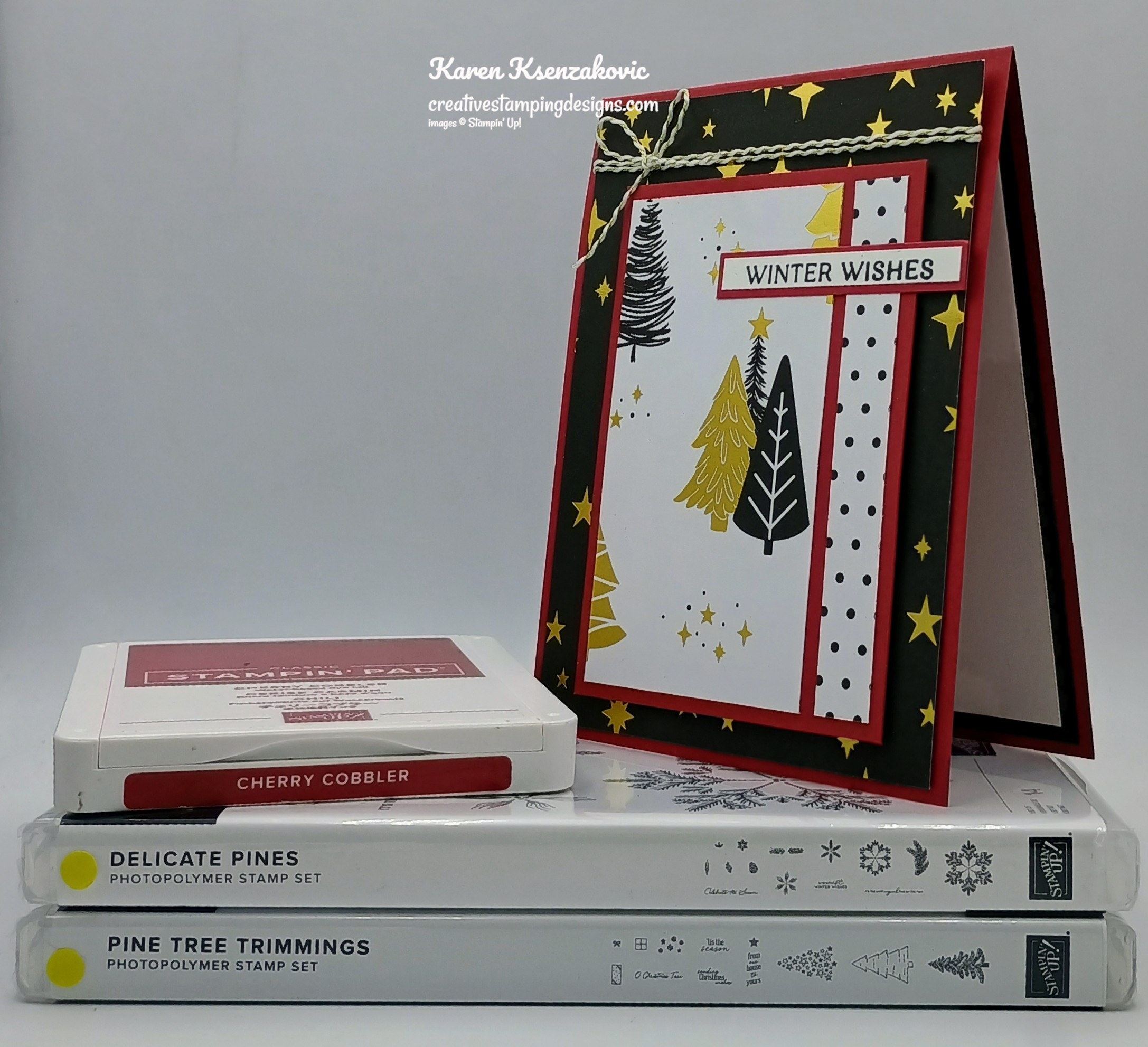 Stampin’ Up! Delicate Pines Modern Christmas | Creative Stamping Designs