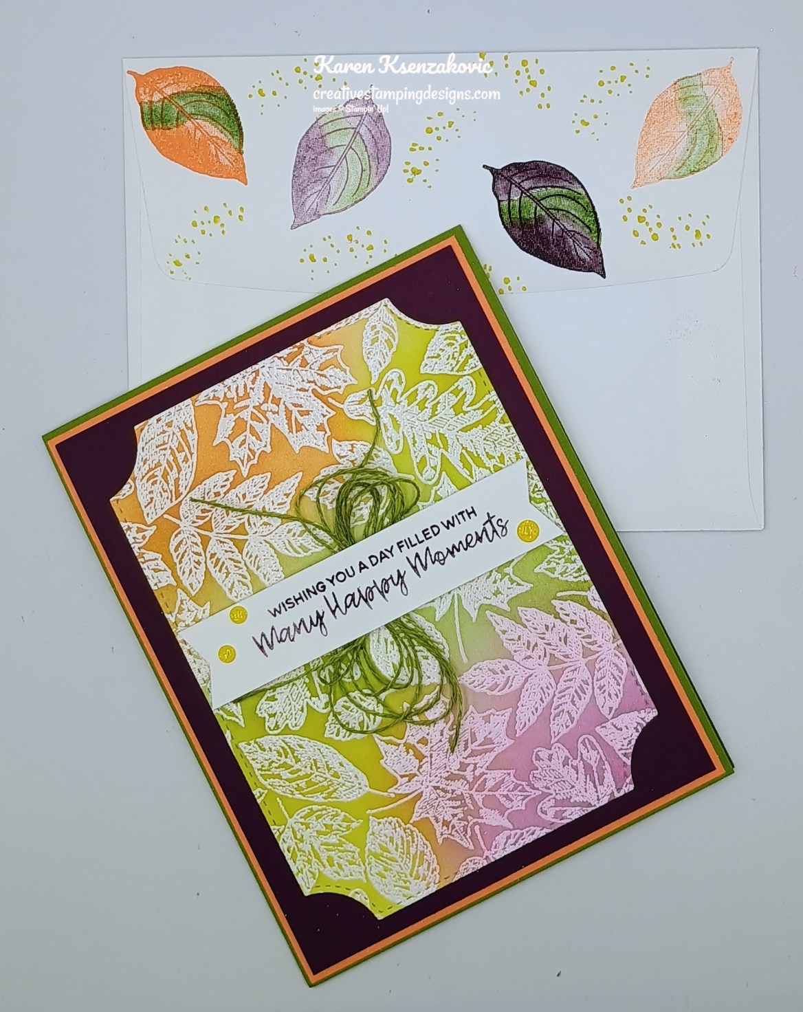 Stampin’ Up! Etched Autumn Embossed | Creative Stamping Designs