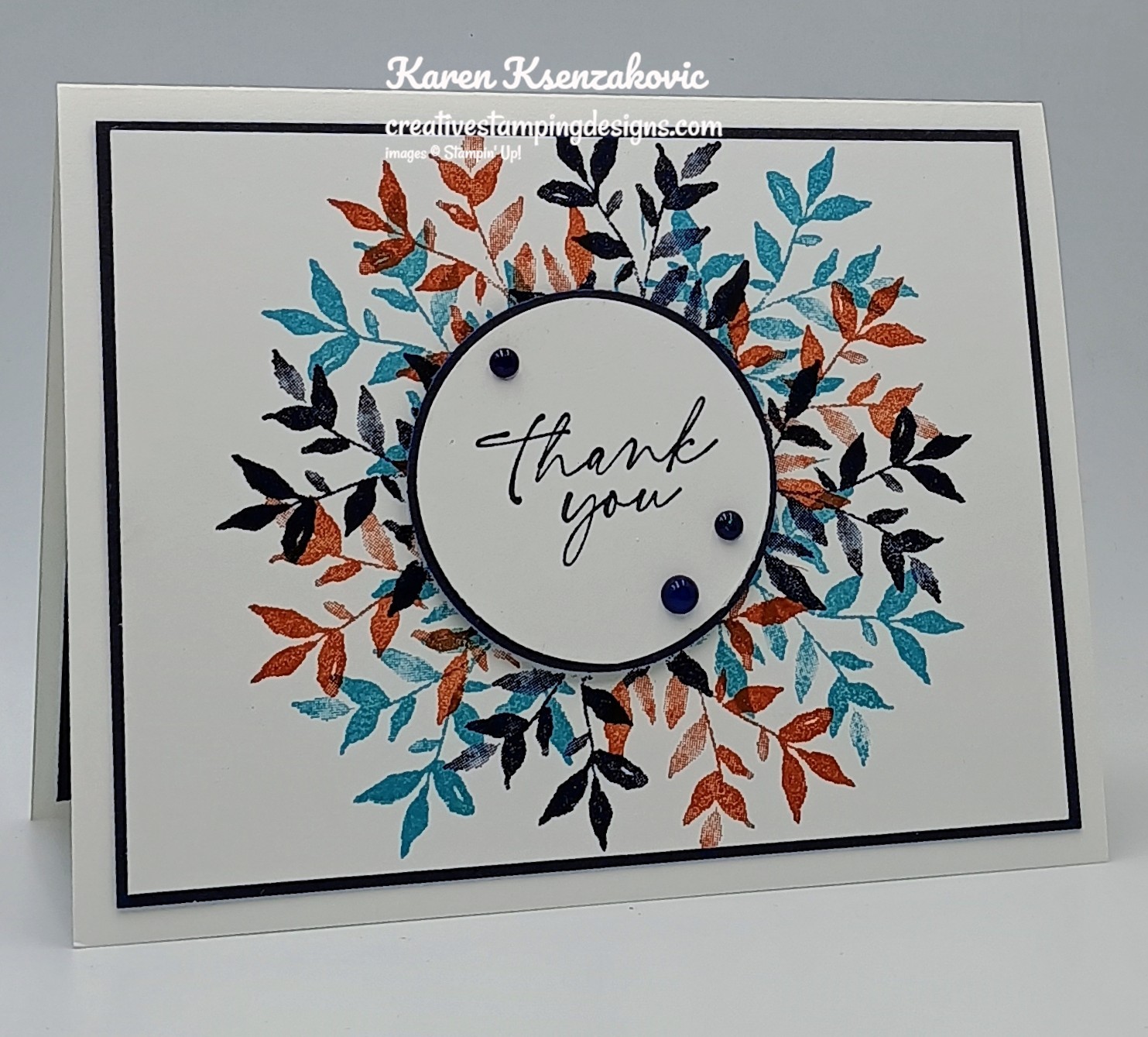 Stampin Up! Textured Notes CAS | Creative Stamping Designs