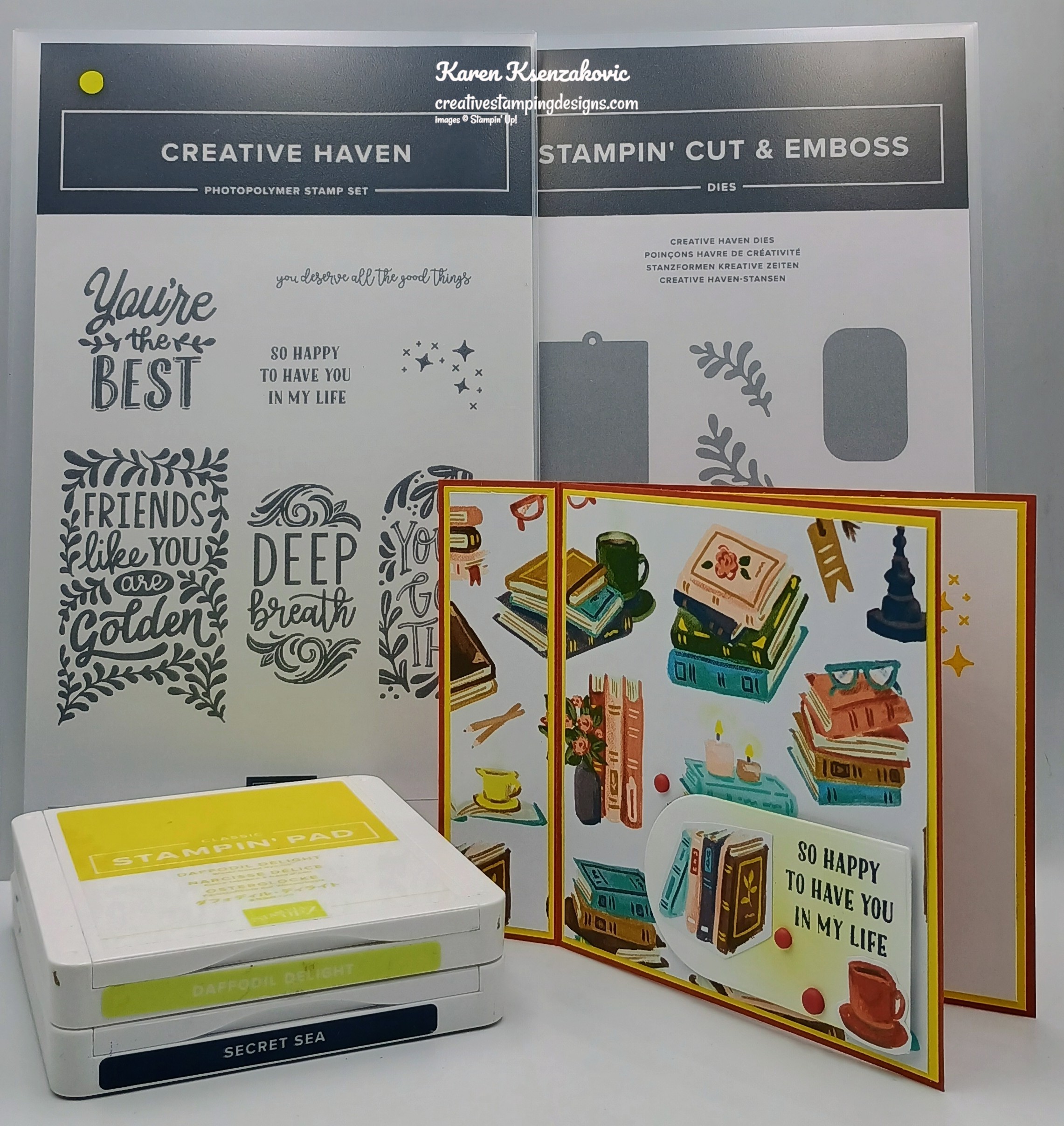 Stampin’ Up! Creative Haven for Fun Fold Friday | Creative Stamping Designs