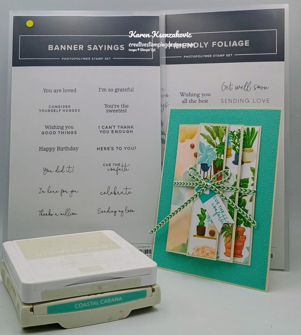 Stampin’ Up! Banner Sayings for Fun Fold Friday | Creative Stamping Designs