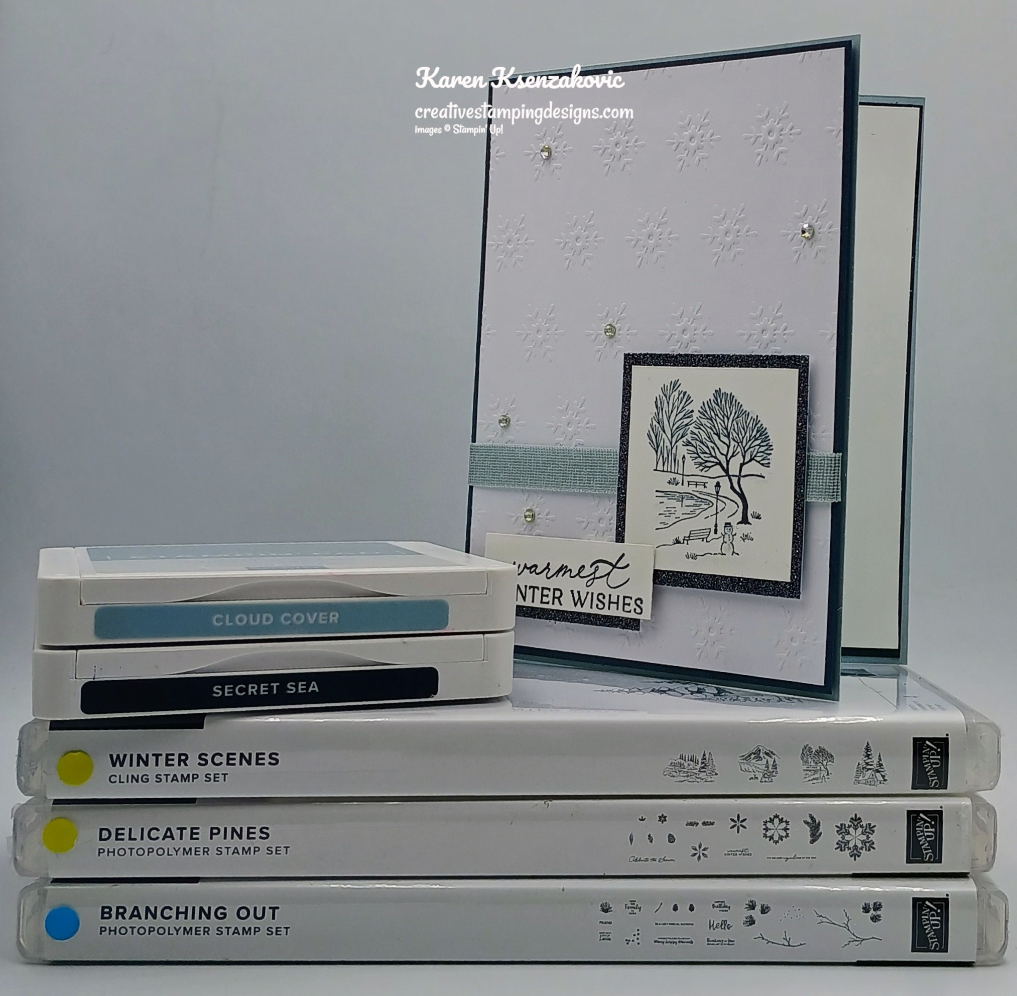 Stampin’ Up! Winter Scenes CAS | Creative Stamping Designs