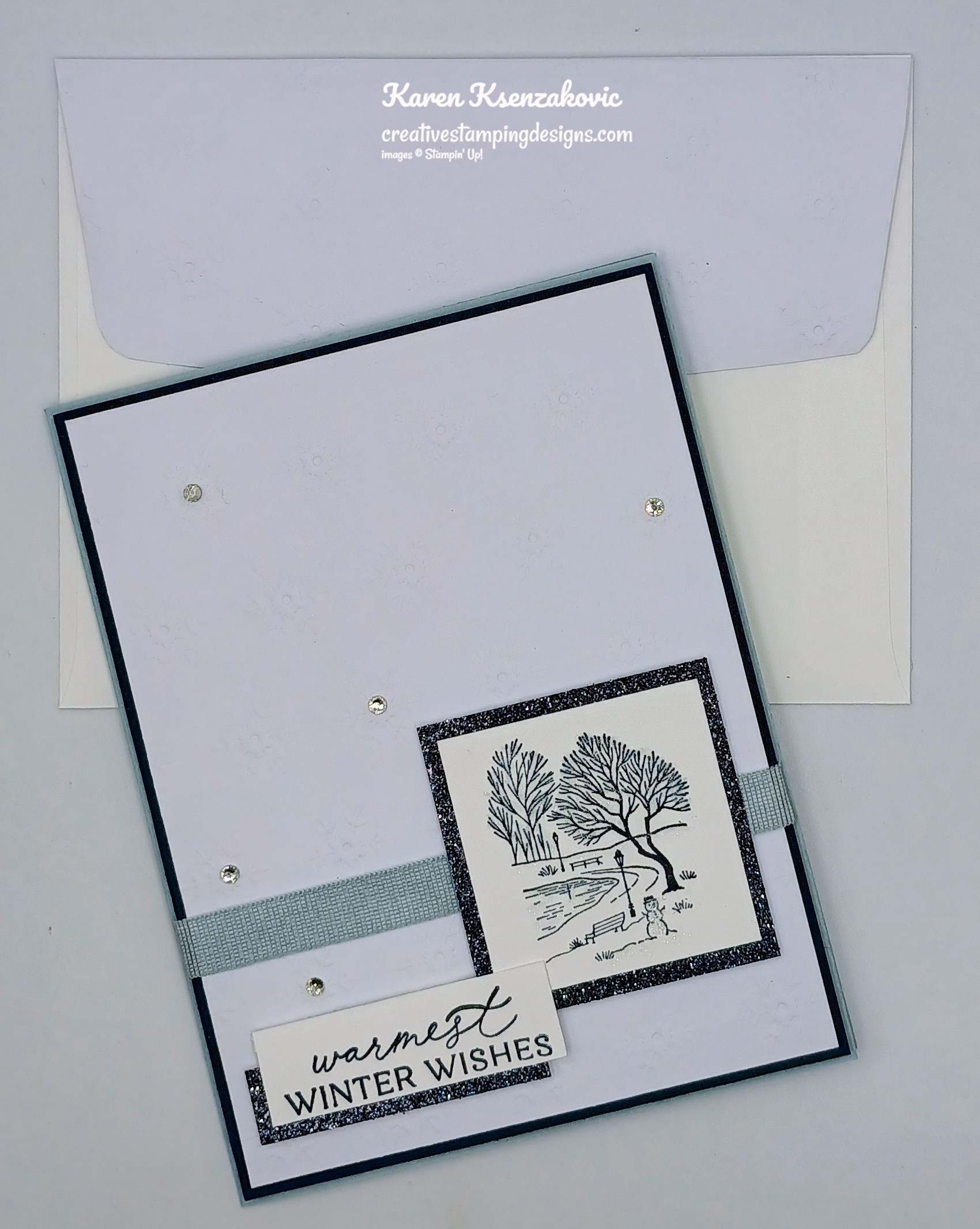 Stampin’ Up! Winter Scenes CAS | Creative Stamping Designs