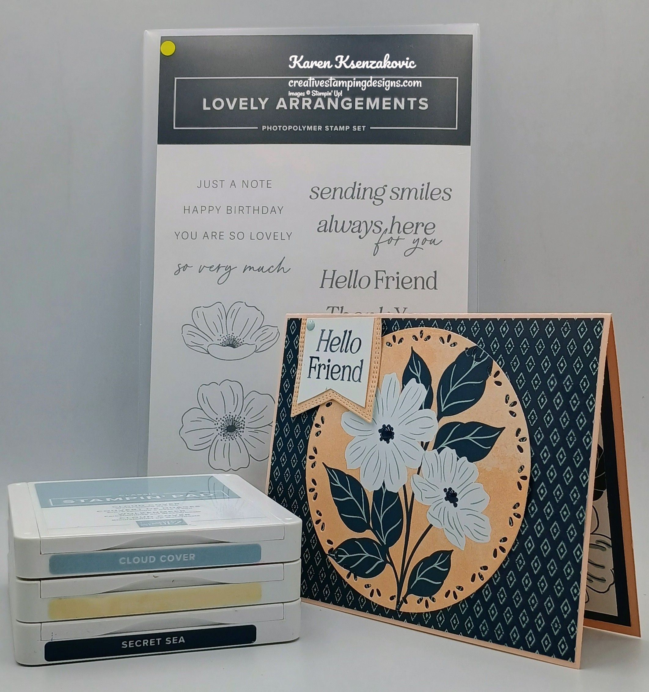 Stampin’ Up! Lovely Arrangements CAS | Creative Stamping Designs
