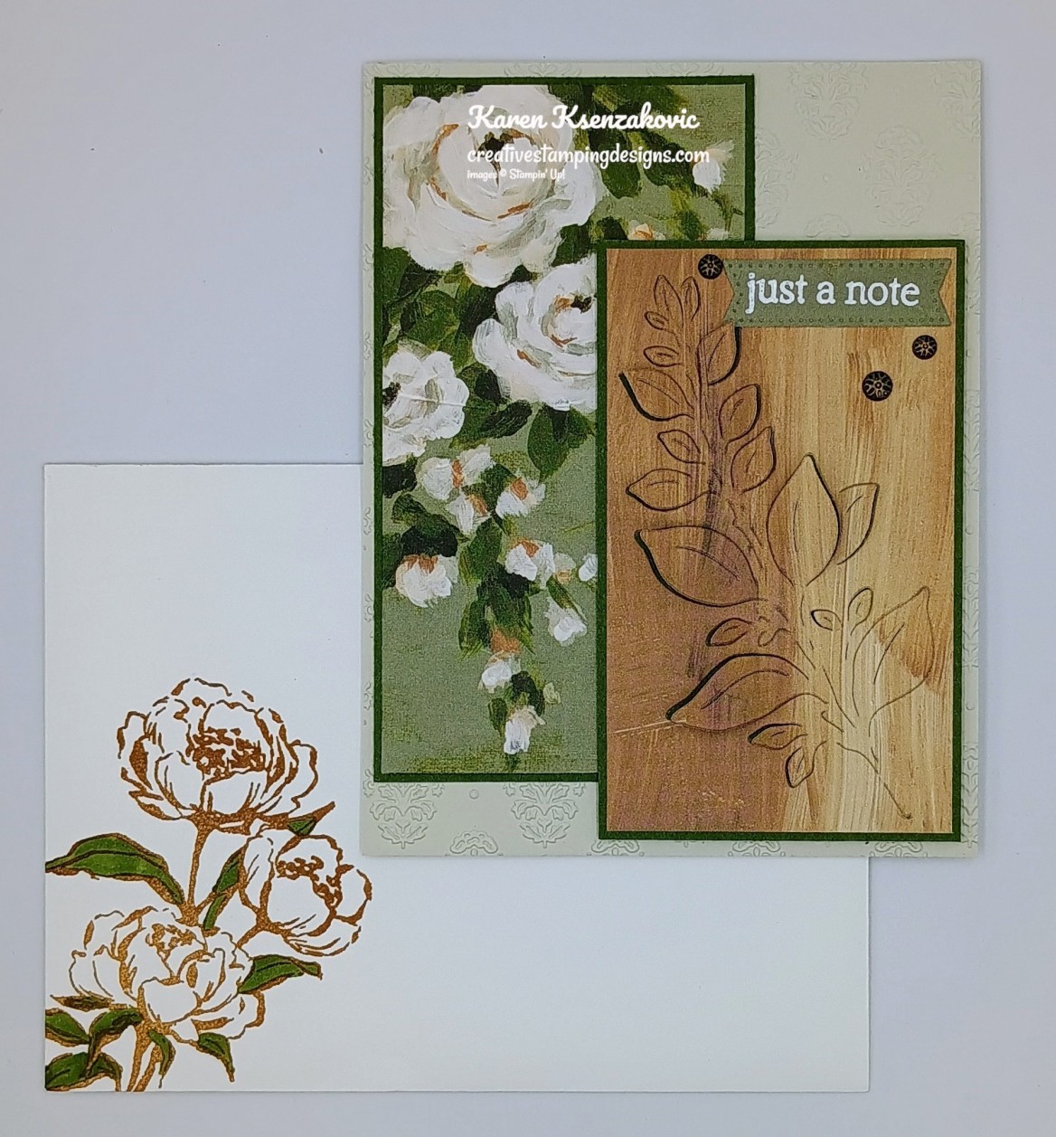 Stampin’ Up! Beautiful Motifs Just A Note | Creative Stamping Designs