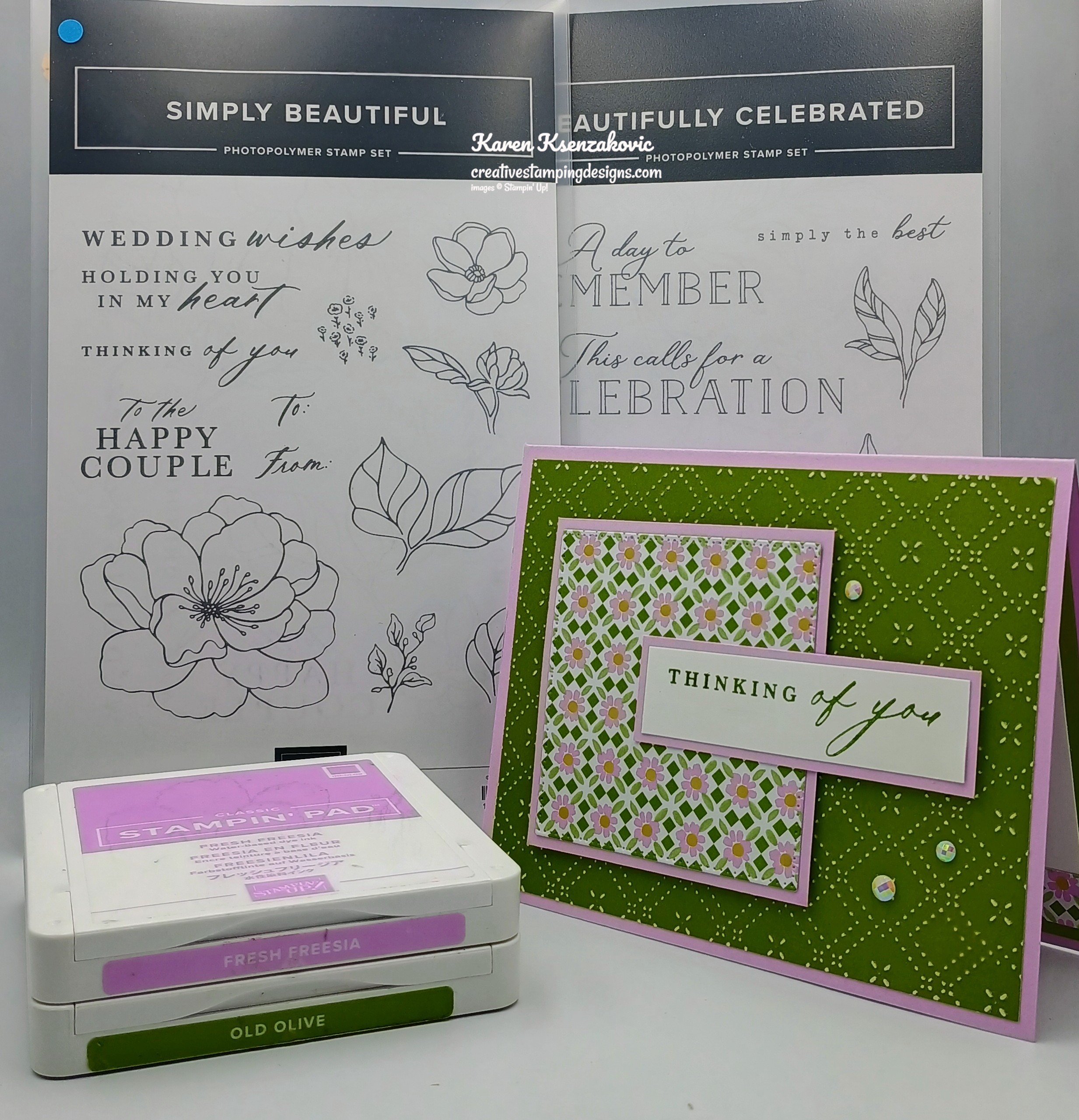 Stampin’ Up! Simply Beautiful CAS | Creative Stamping Designs