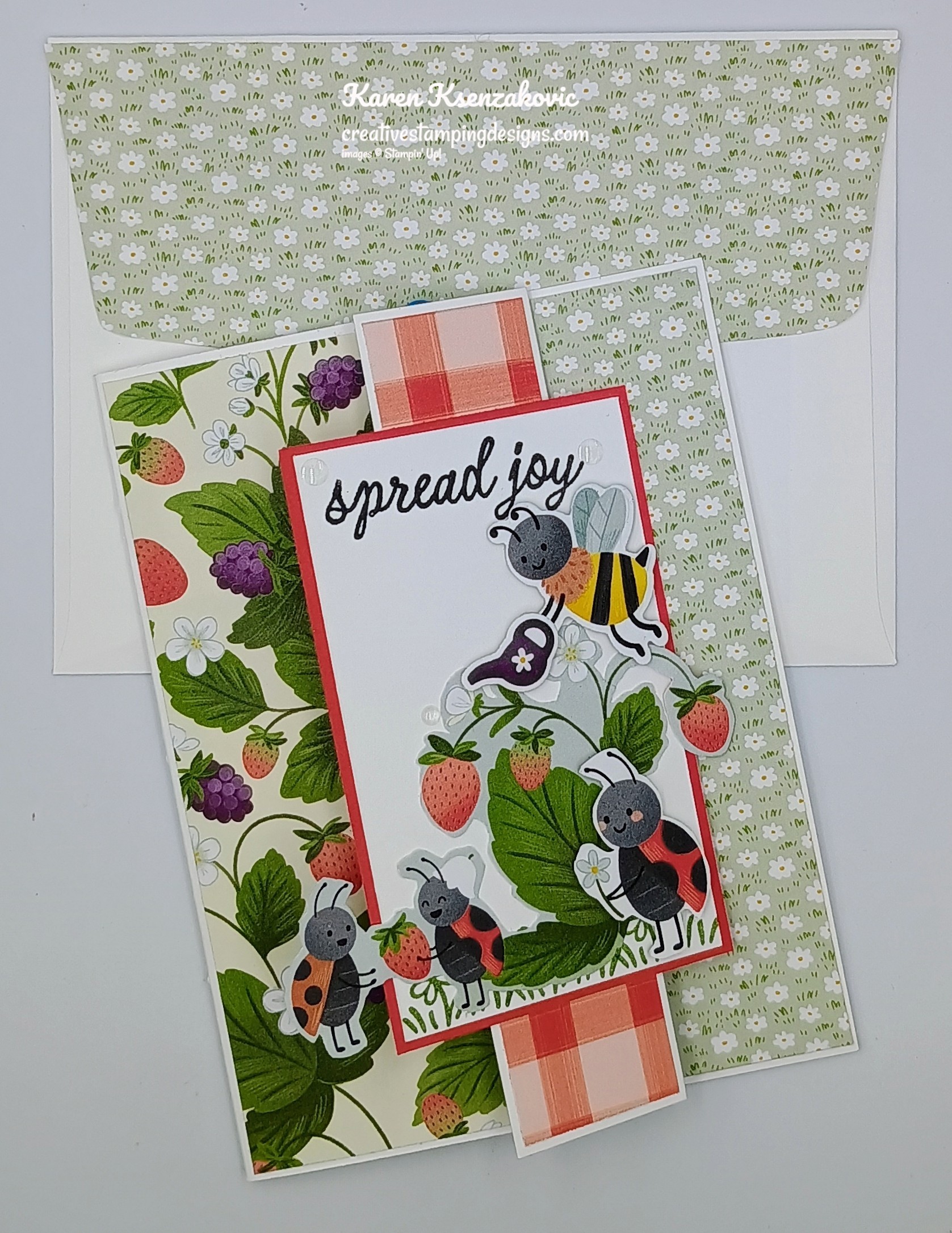 Stampin’ Up! Sweet Bugs for Fun Fold Friday | Creative Stamping Designs
