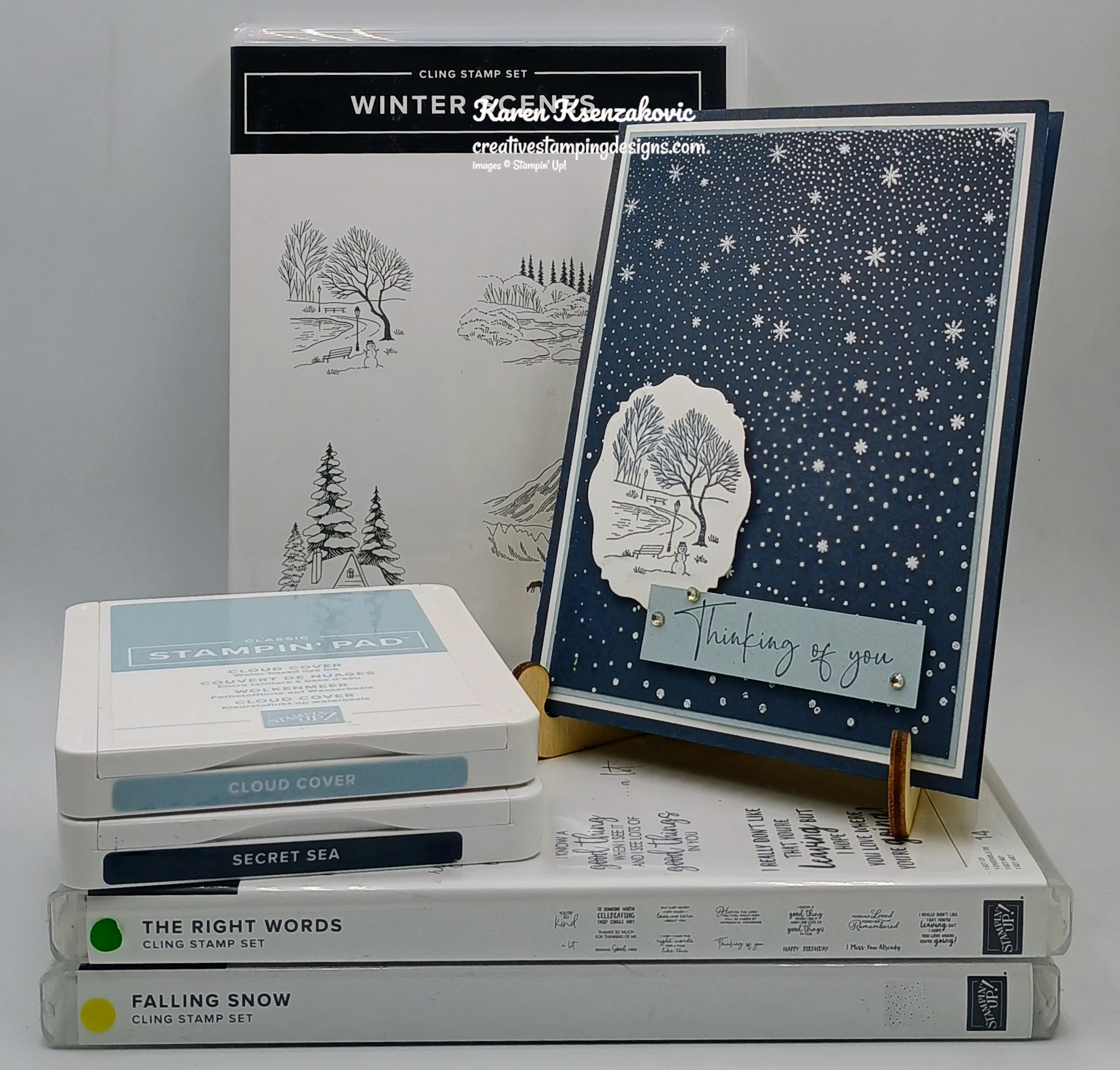 Stampin’ Up! Winter Scenes Right Words | Creative Stamping Designs
