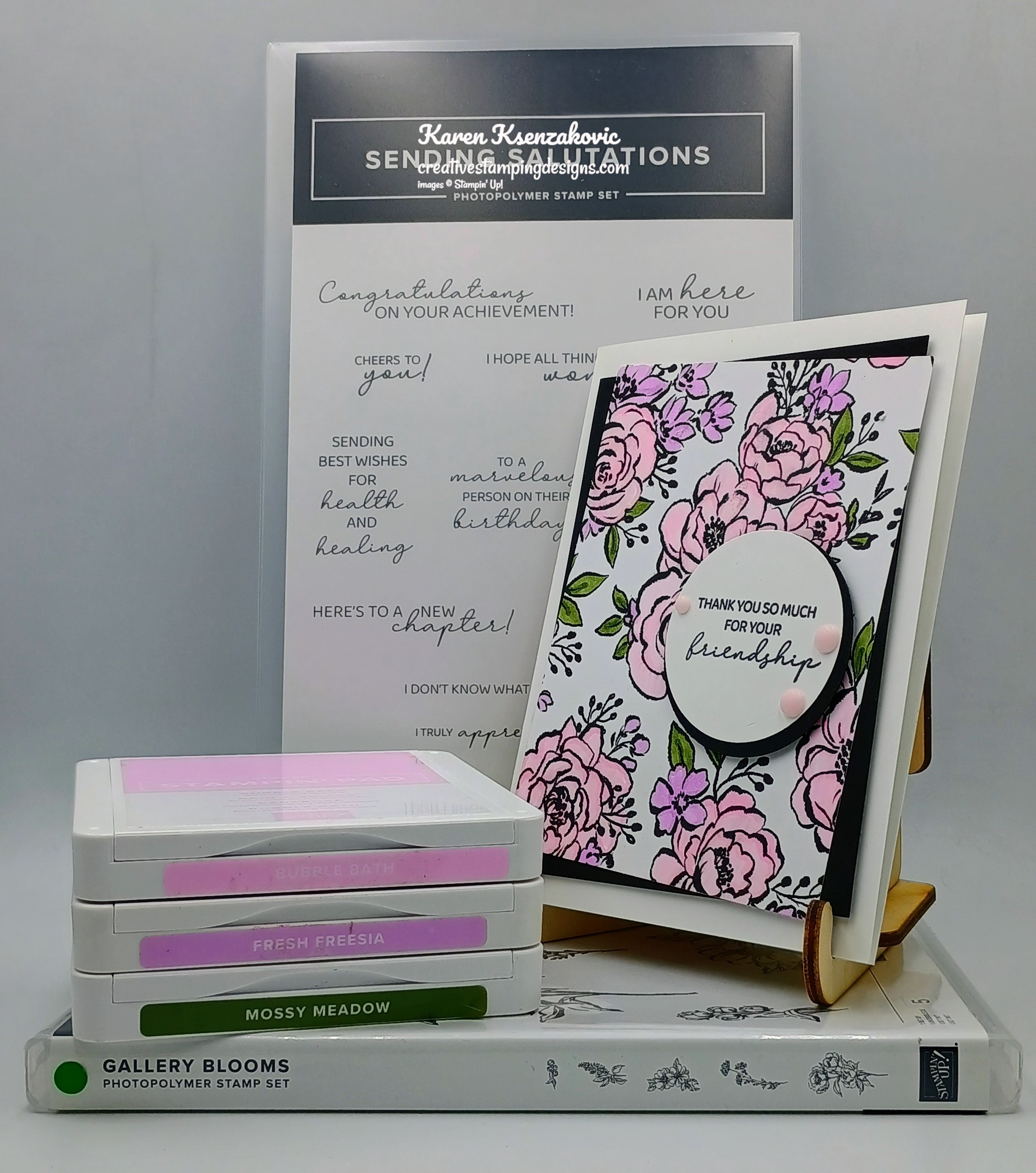 Stampin’ Up! Sending Salutations Friendship | Creative Stamping Designs