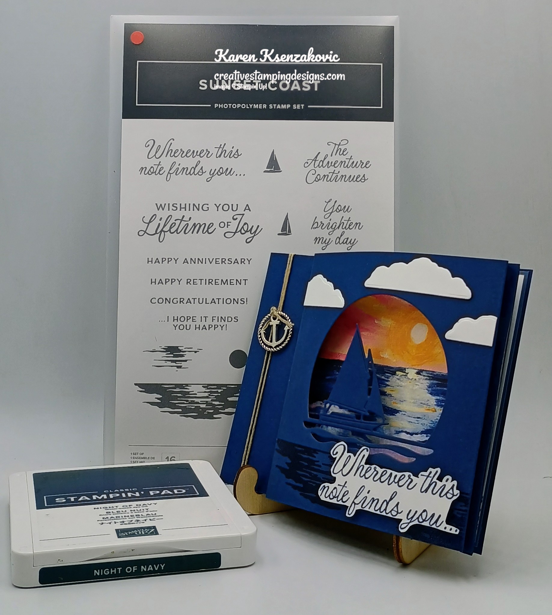 Stampin’ Up! Sunset Coast for The Card Concepts | Creative Stamping Designs